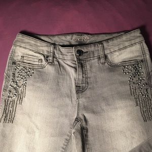 Cache | Jeans | Cache Bedazzled Washed Black Jeans | Poshmark